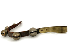 Antique Leather and Brass Sleigh Bells – Duckwells