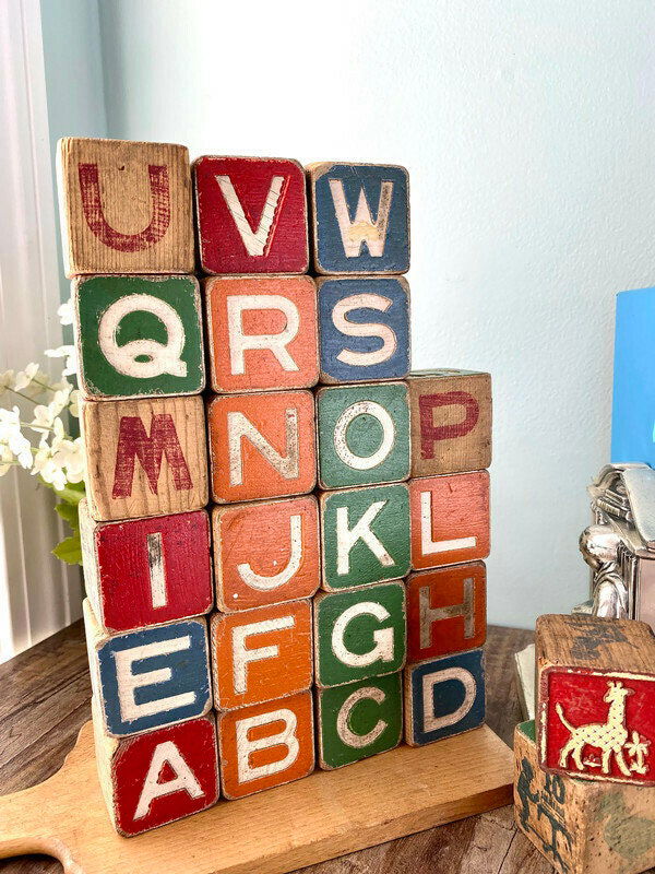 Vintage Wooden Toy Blocks – Duckwells
