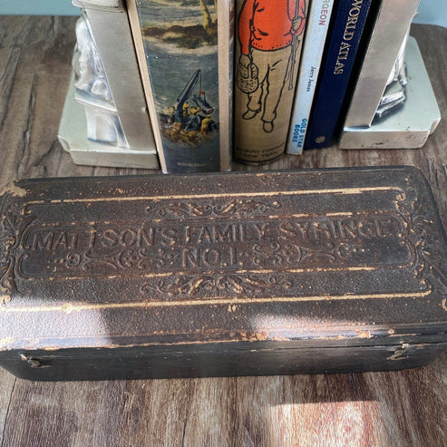 Antique Advertising Box, Mattson Family Syringes – Duckwells